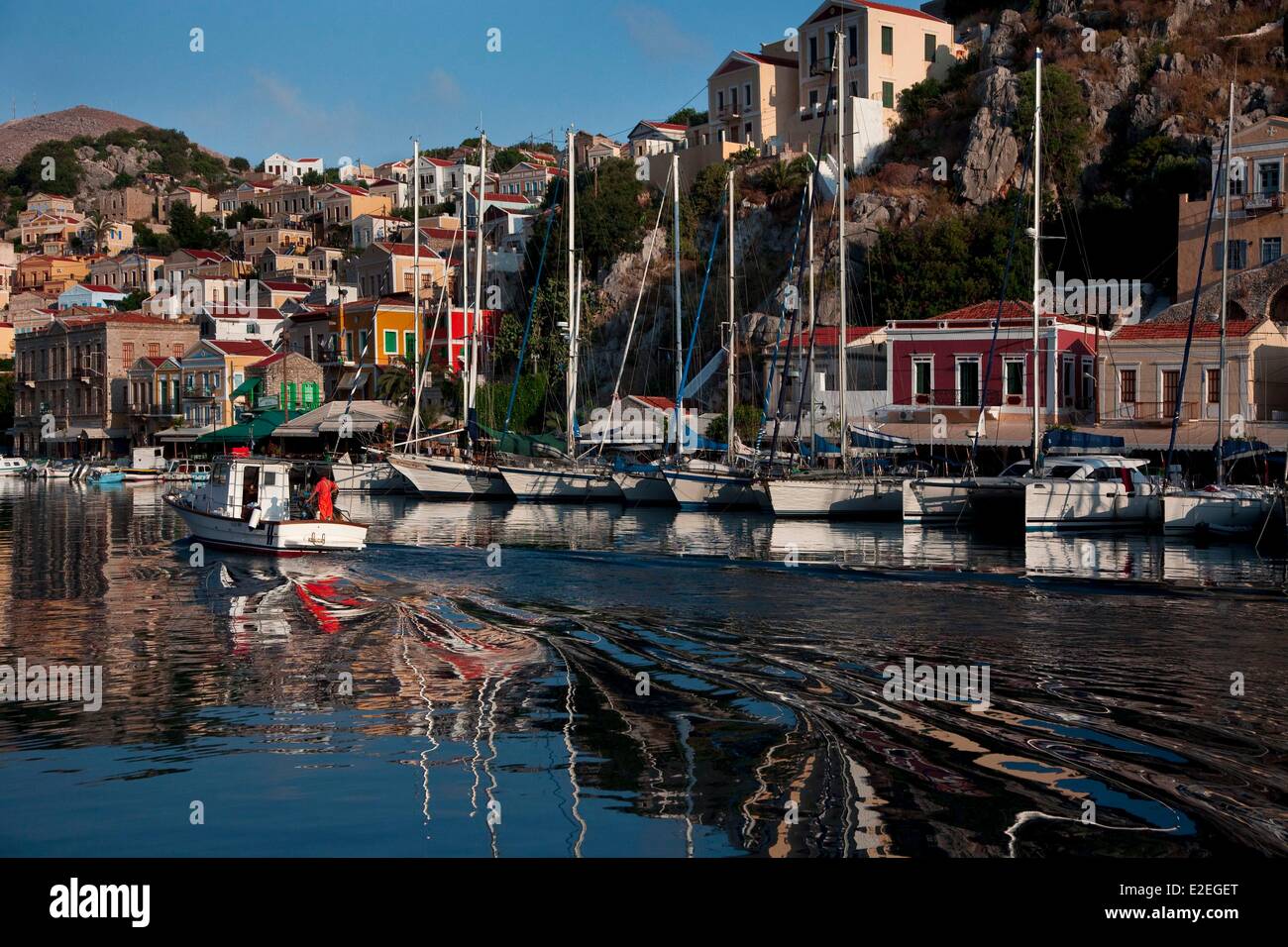 Greece, Dodecanese, Simi island, Harbour Stock Photo - Alamy