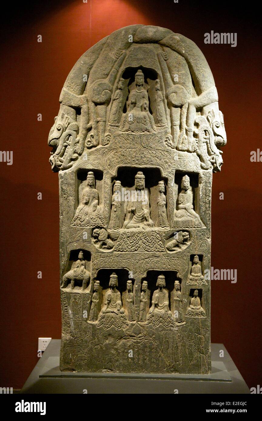 China, Shaanxi province, Xi' An, Stone steles forest, Beilin museum ...