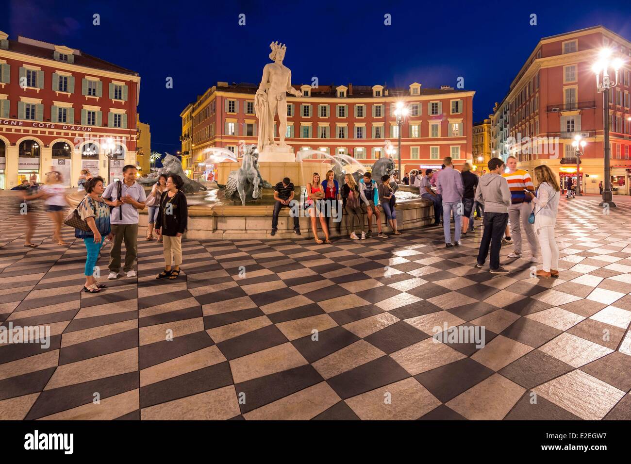 Apollo statue place massena nice hi-res stock photography and images ...