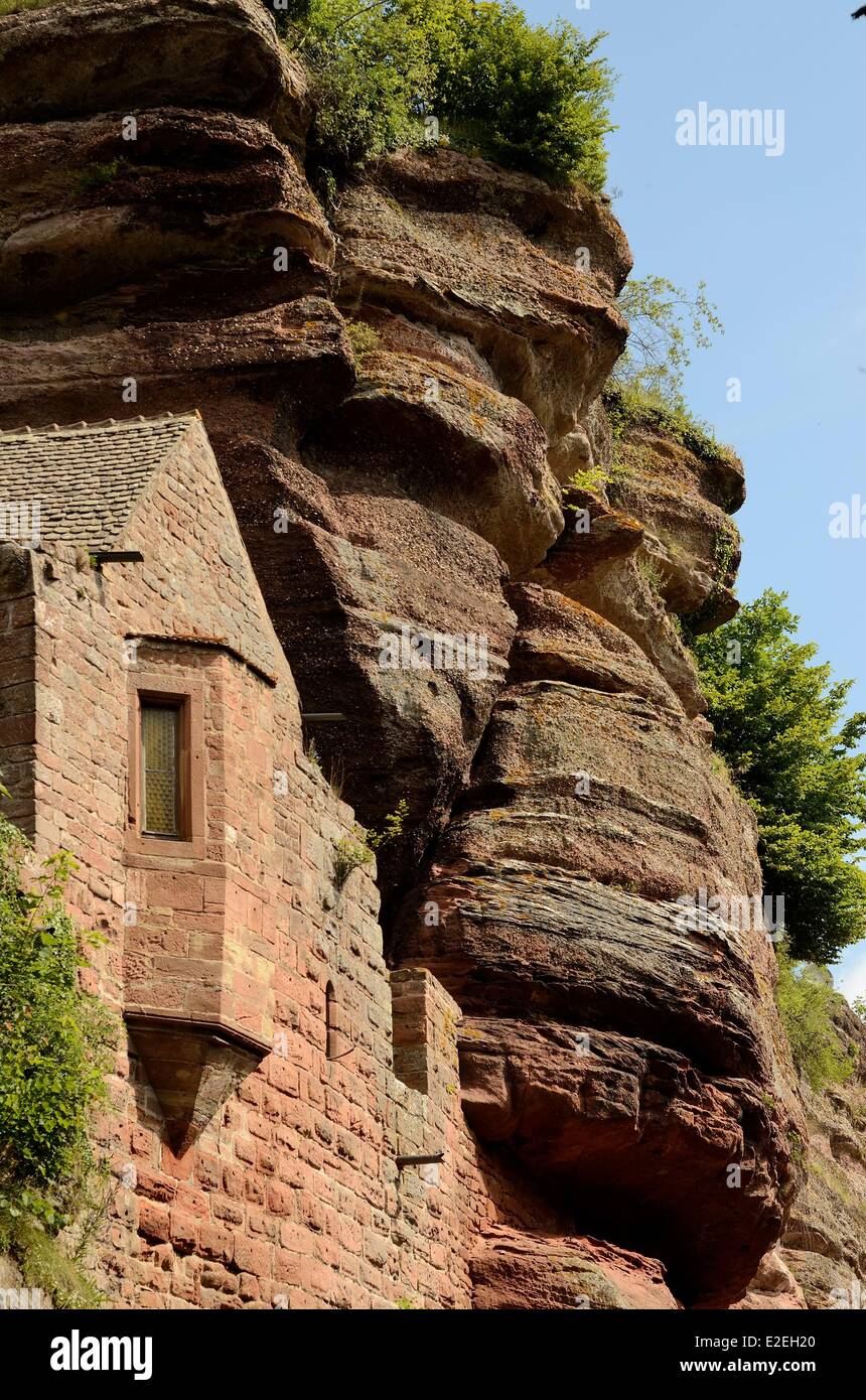 France, Bas Rhin, Saverne, Haut Barr castle dated 11th to 14th century ...