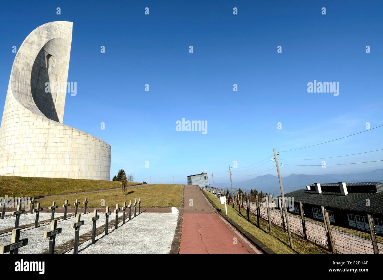 France, Bas Rhin, Natzwiller, Struthof concentration camp, memorial ...