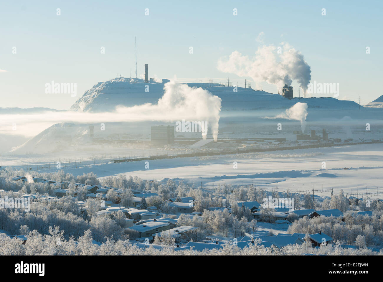 Sweden, Lapland, Norrbotten, Kiruna, the largest and most modern ...