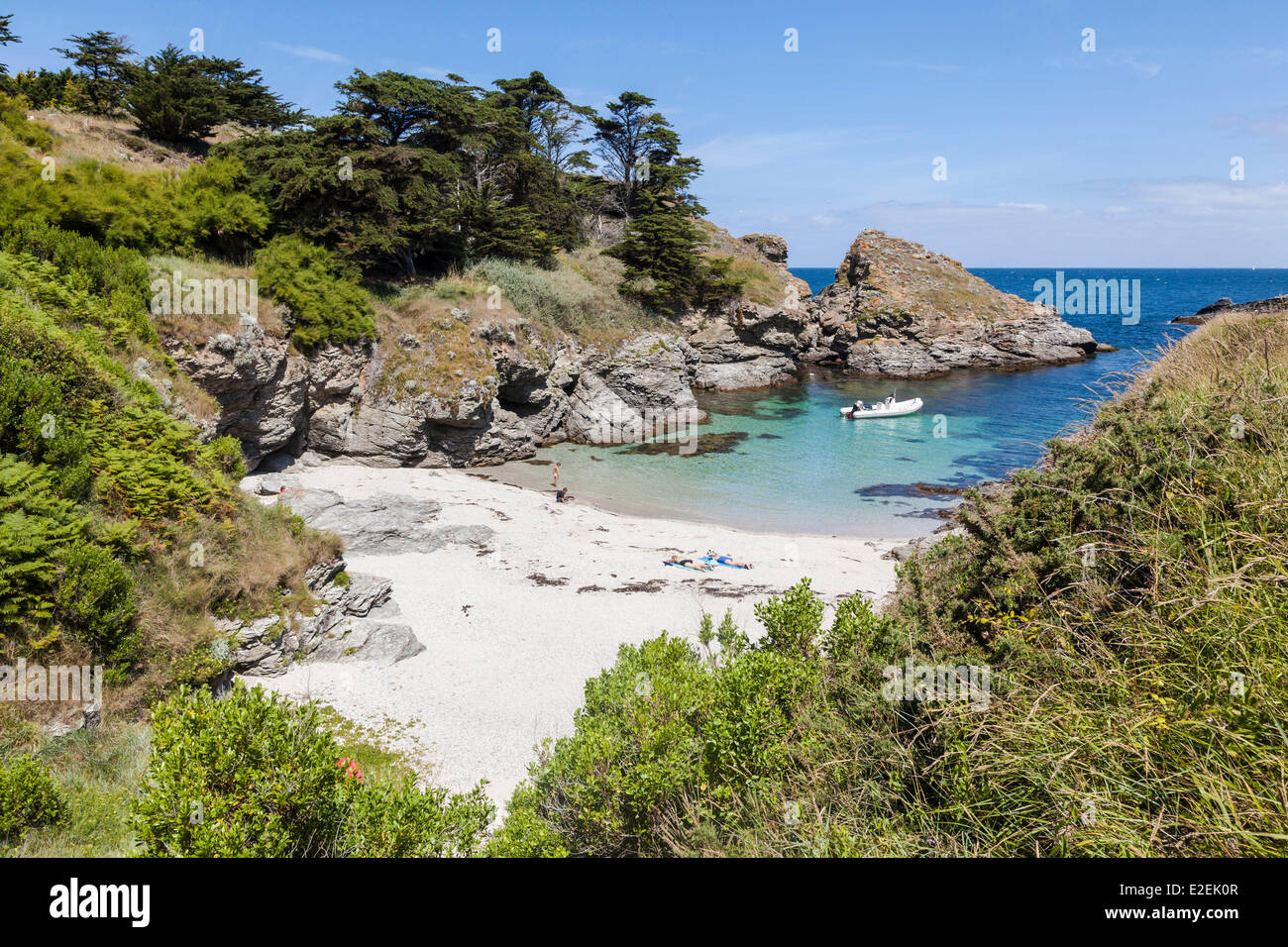 France, Morbihan, Belle Ile en Mer, along the GR340 between Le Palais ...
