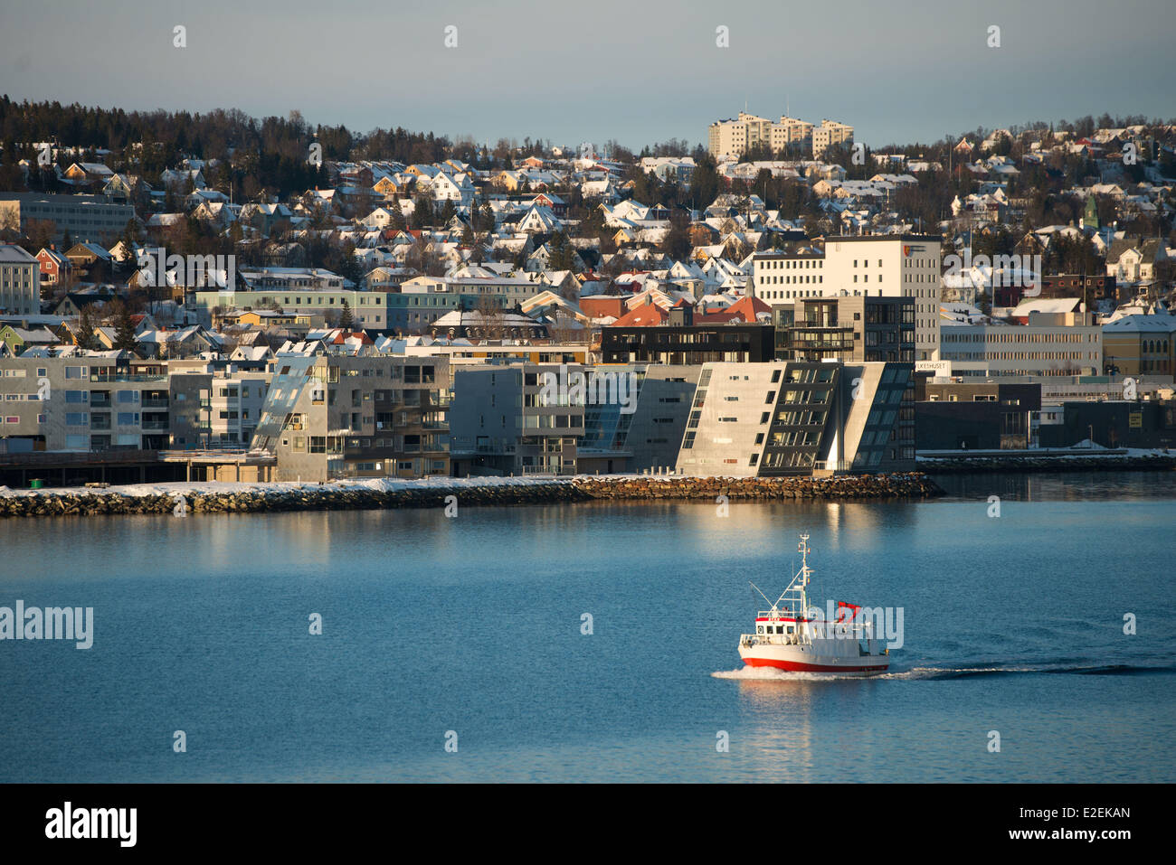 Norway, Lapland, Troms, Tromso, the port of Tromso Stock Photo - Alamy