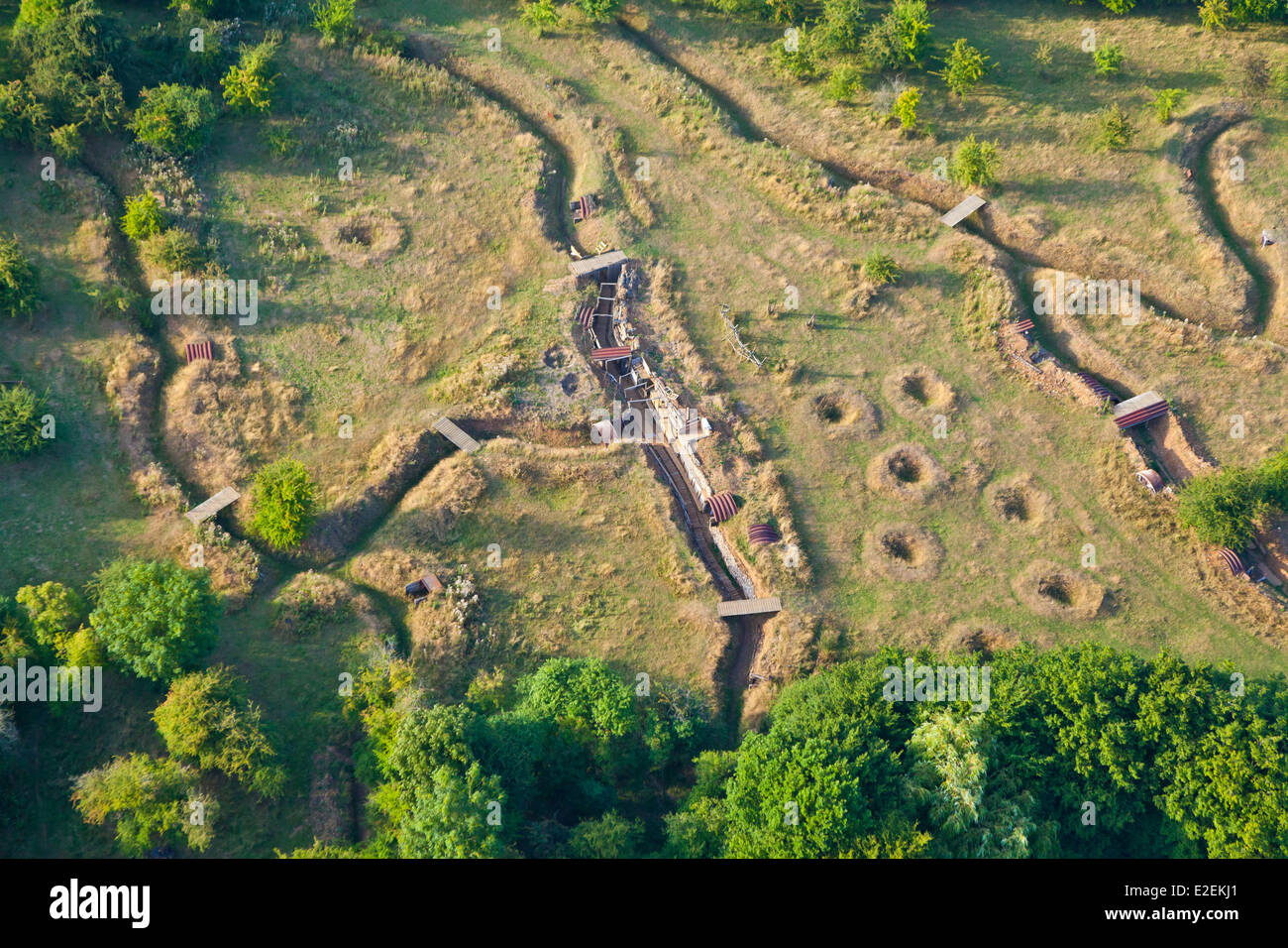World war i aerial view trenches hi-res stock photography and images ...