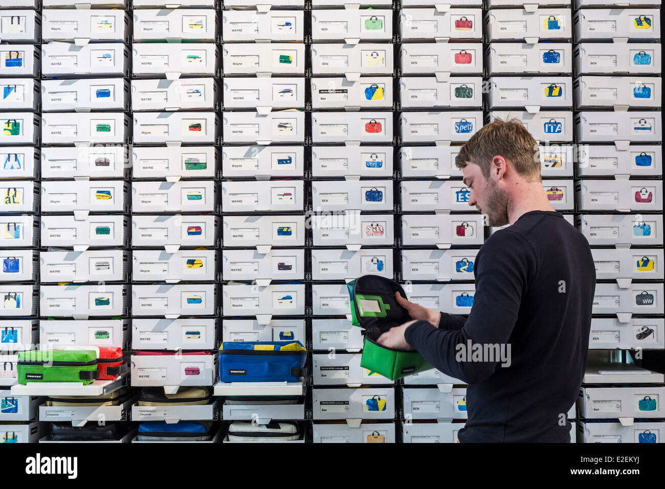 Germany, Hamburg, Freitag store since 1993 specializing in the ...