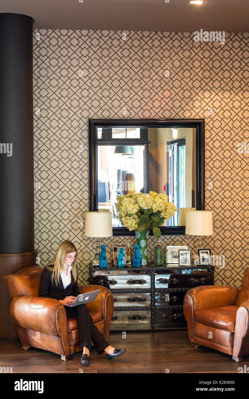 Germany, Hamburg, The George Hotel, lobby Stock Photo - Alamy