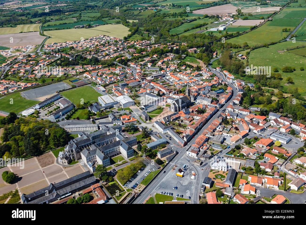 France, Maine et Loire, Torfou (aerial view Stock Photo - Alamy