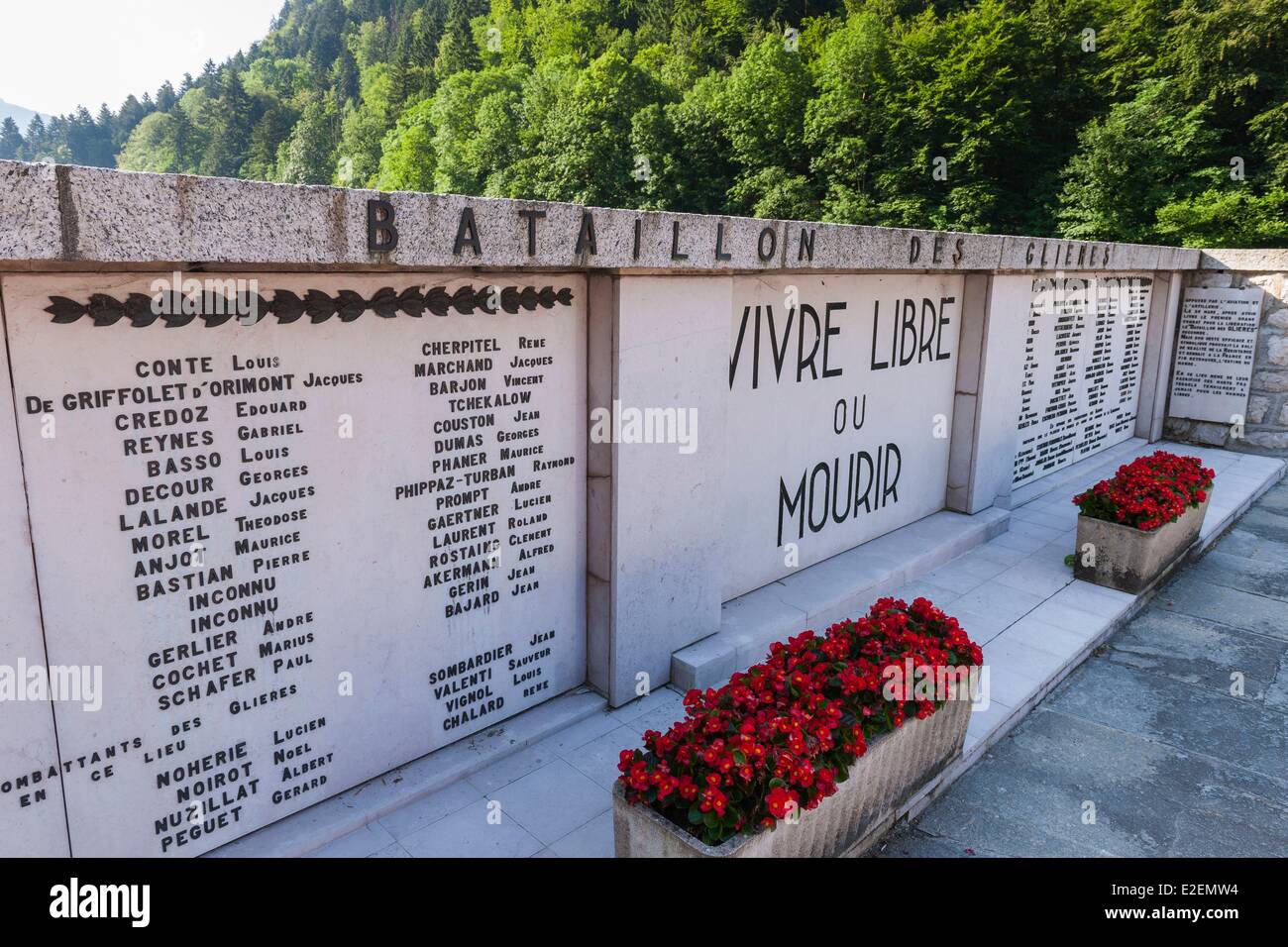France Haute-Savoie Thones National Necropolis of Glieres on the ...