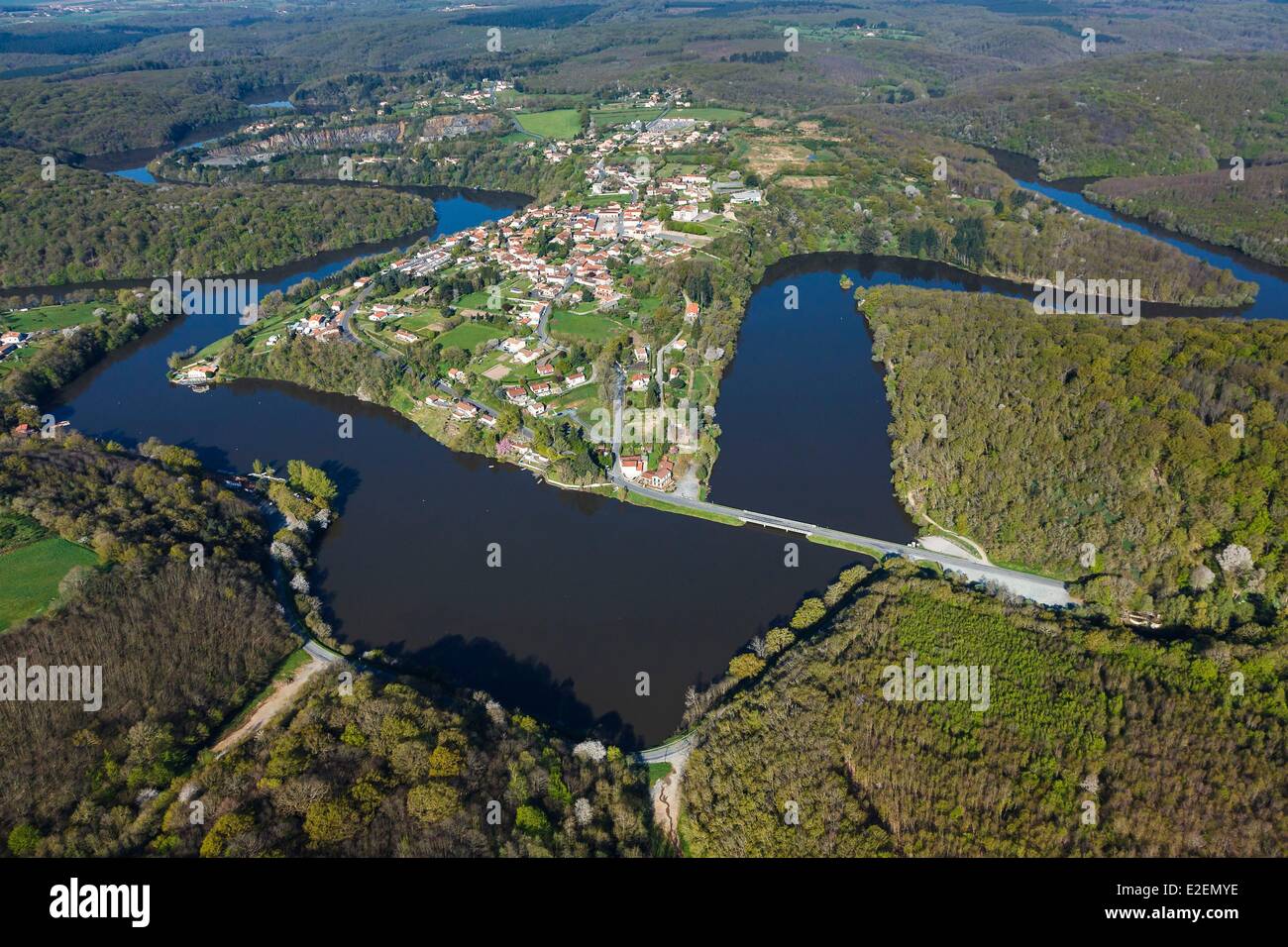 France, Vendee, Mervent (aerial view Stock Photo - Alamy
