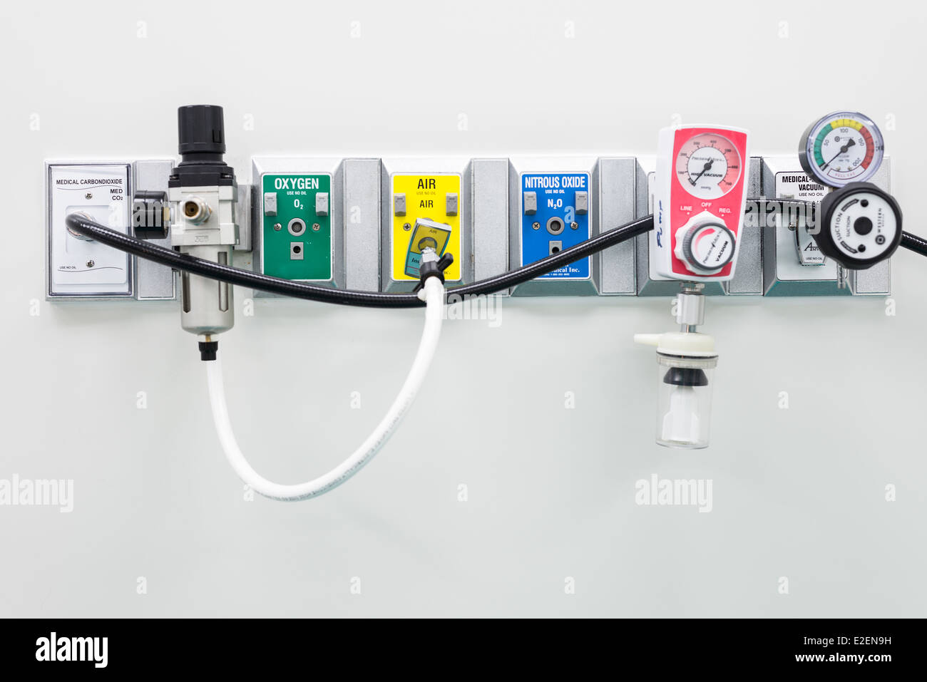 Medical pipeline in operating room Stock Photo - Alamy