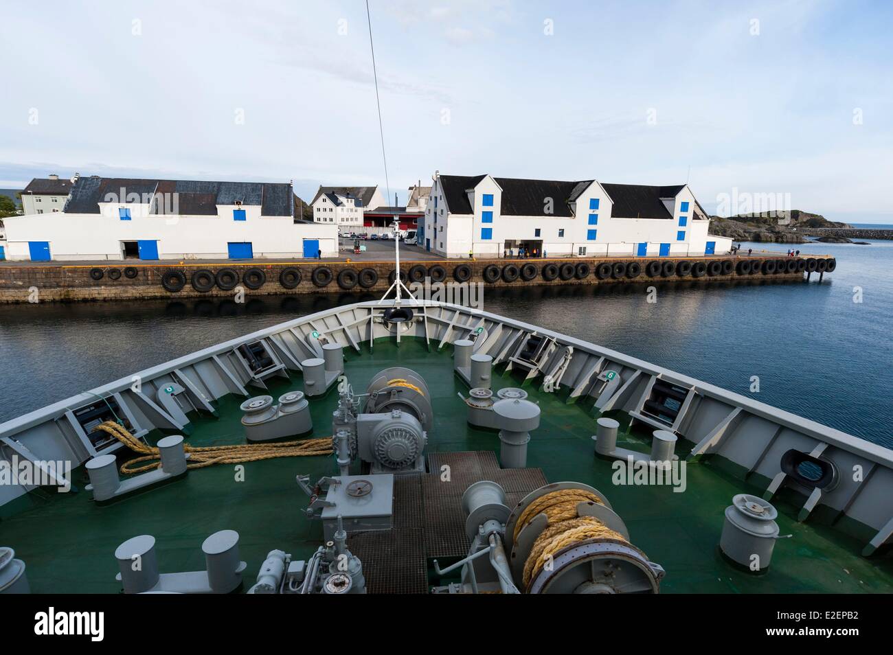 Norway, Nordland County, Lofoten Islands, Stamsund, MS Nordlys cruise ...