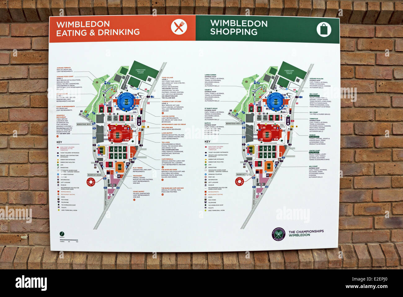 Wimbledon, SW19, London, England UK. 19th June 2014. Street signs are ...