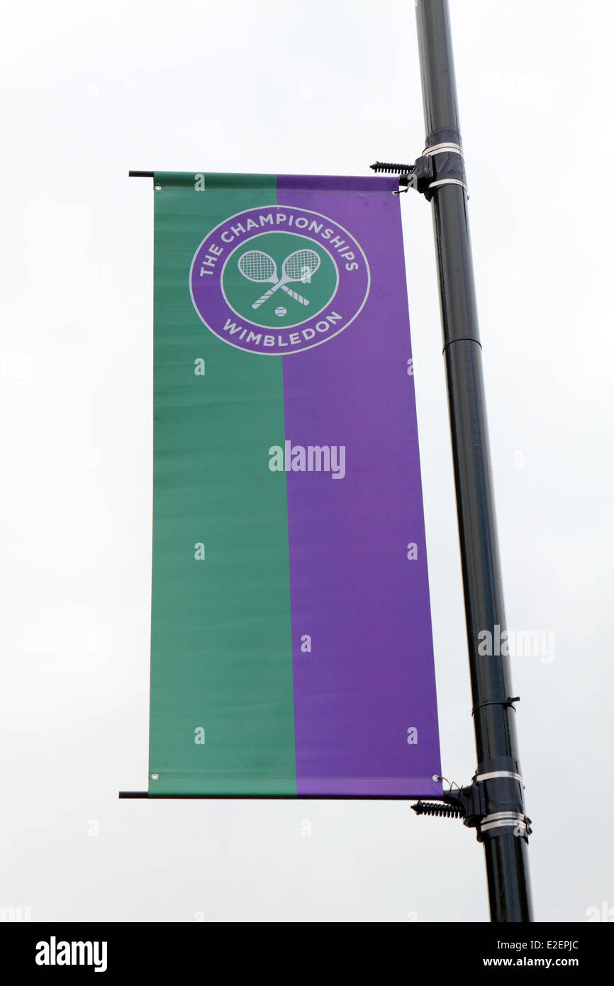 Wimbledon banners hi-res stock photography and images - Alamy