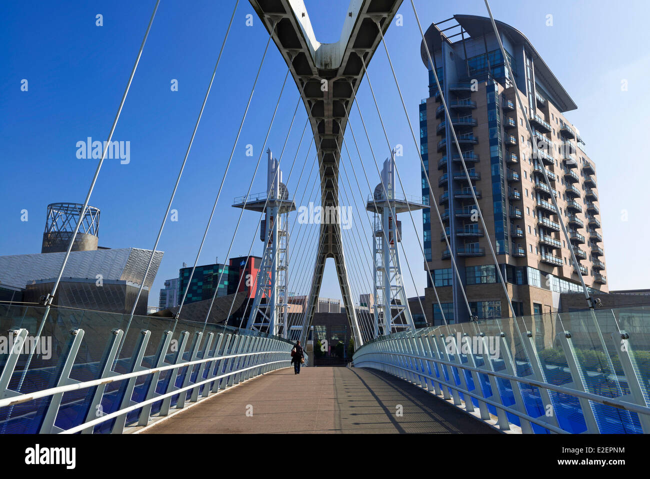 United Kingdom, Manchester, the Quays area on the Manchester ship canal ...