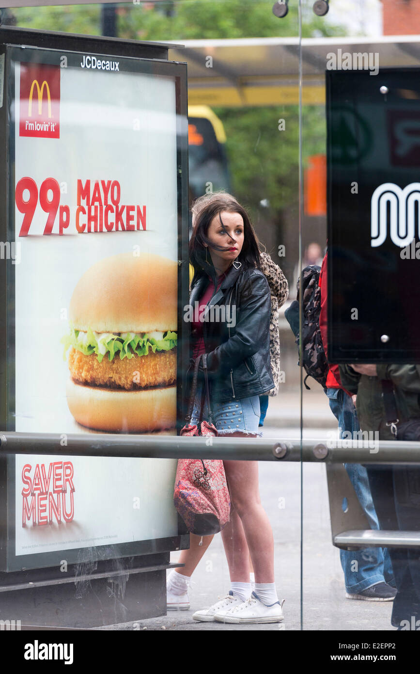 United Kingdom, Manchester, Piccadilly bus station Stock Photo - Alamy