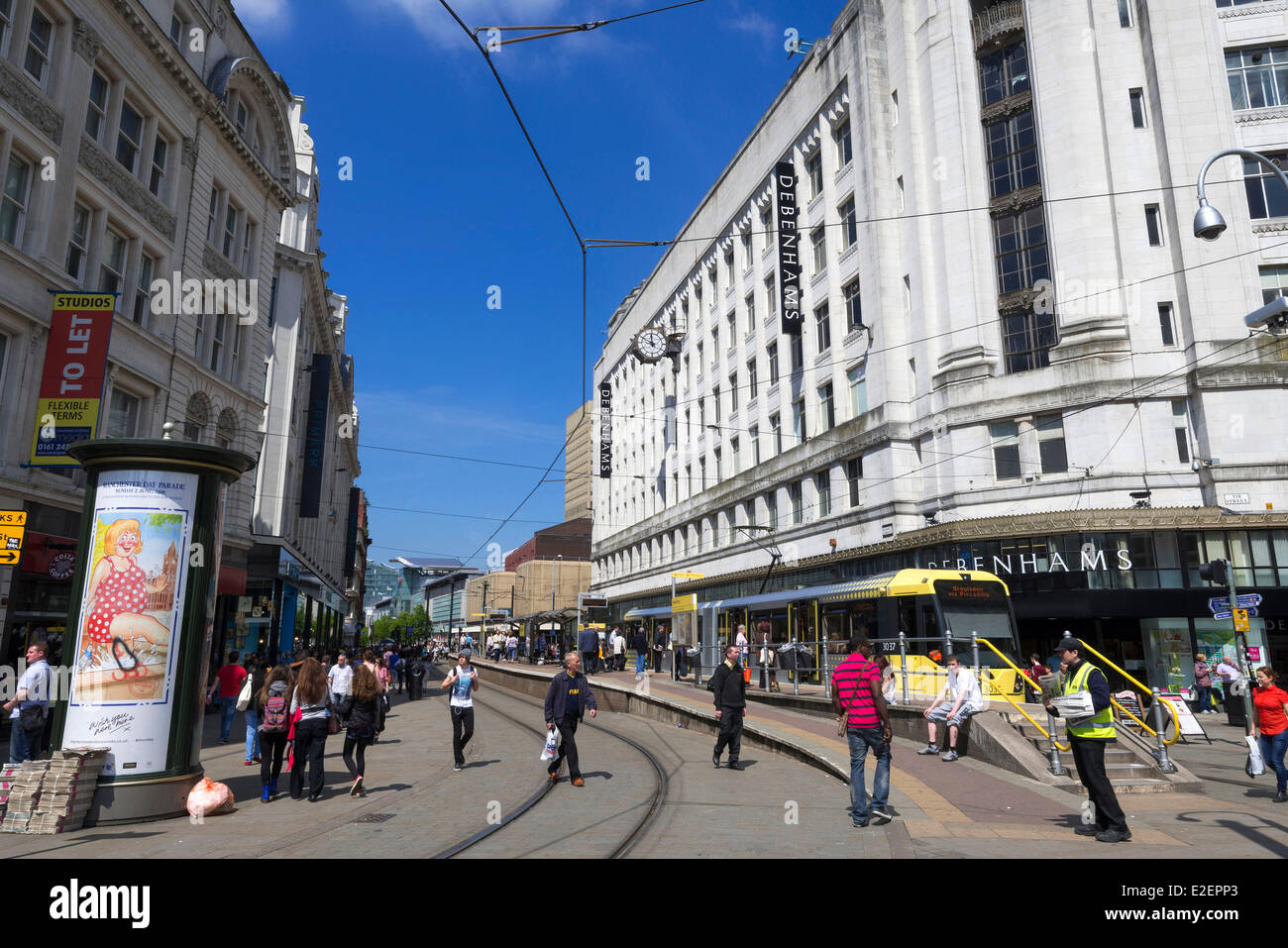 Tram and bus station manchester hi-res stock photography and images - Alamy