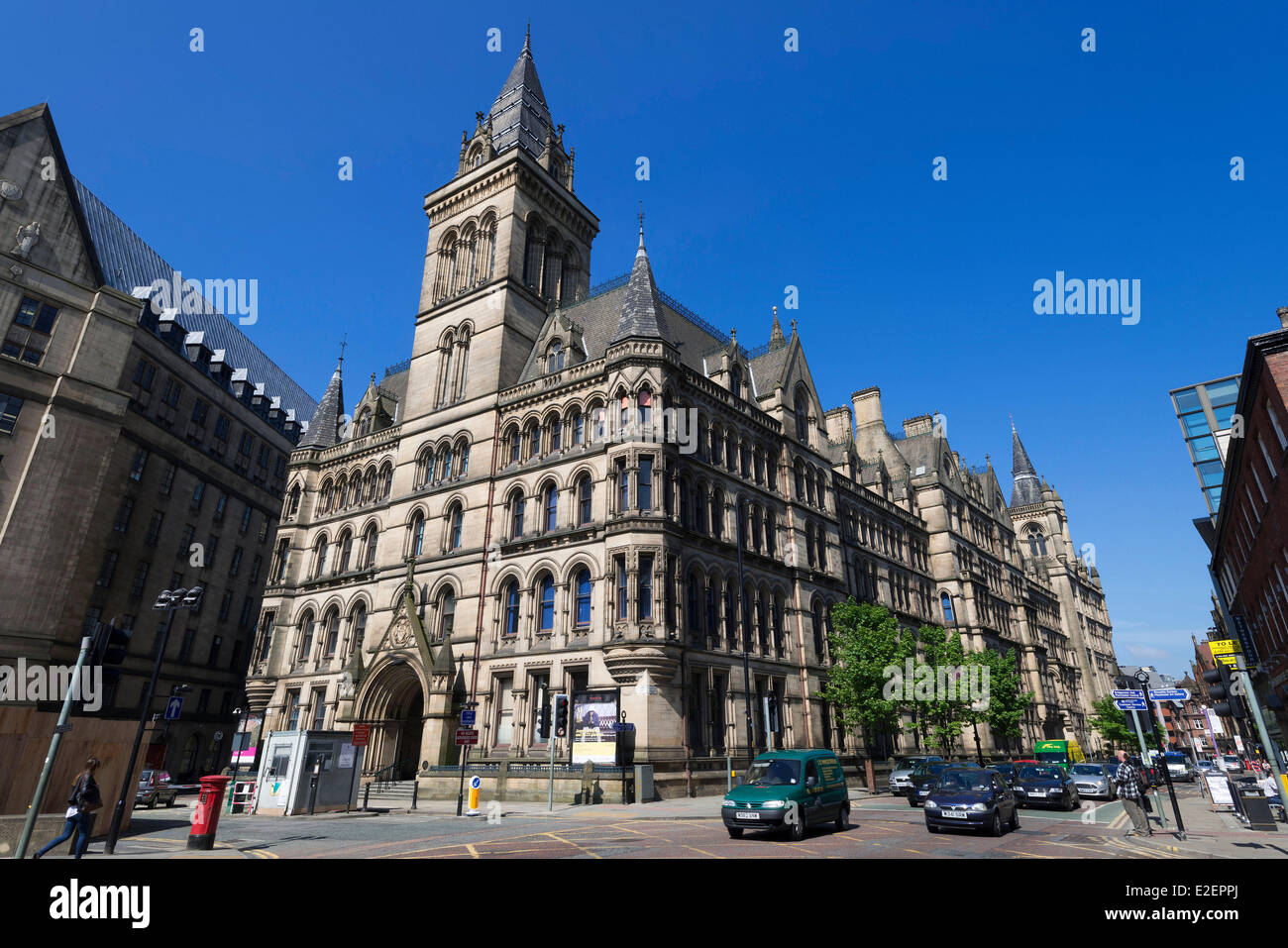 Manchester town hall clock hi-res stock photography and images - Alamy