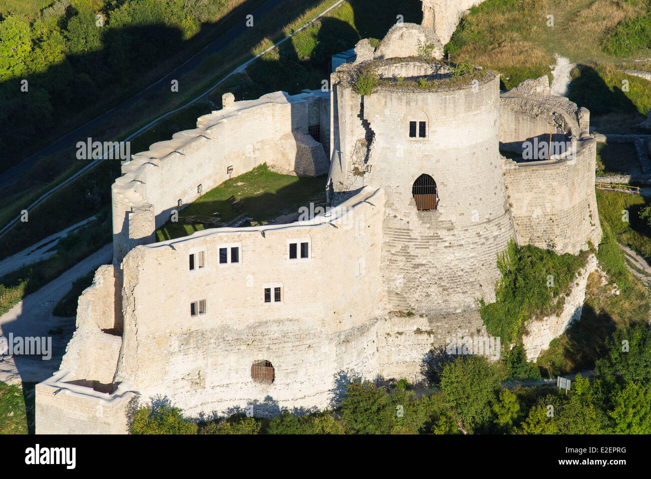 France Eure Les Andelys Chateau Gaillard 12th century fortress built by Richard C£ur de Lion new ...