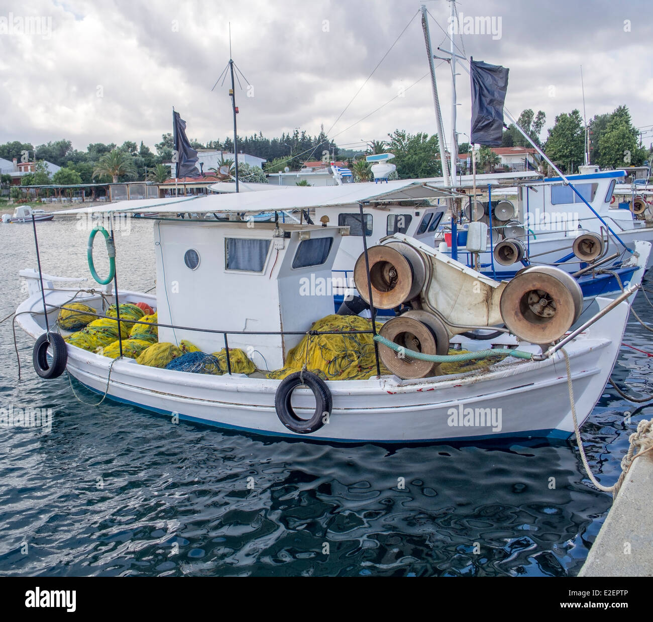 Small fishing boat Stock Photo - Alamy