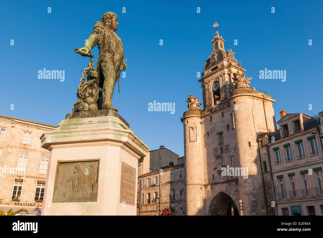 France, Charente Maritime, La Rochelle, statue of Baron Victor Guy ...