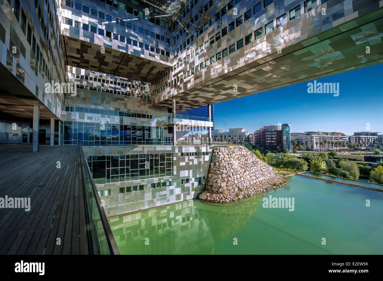 France Herault Montpellier district of Port Marianne City hall designed ...