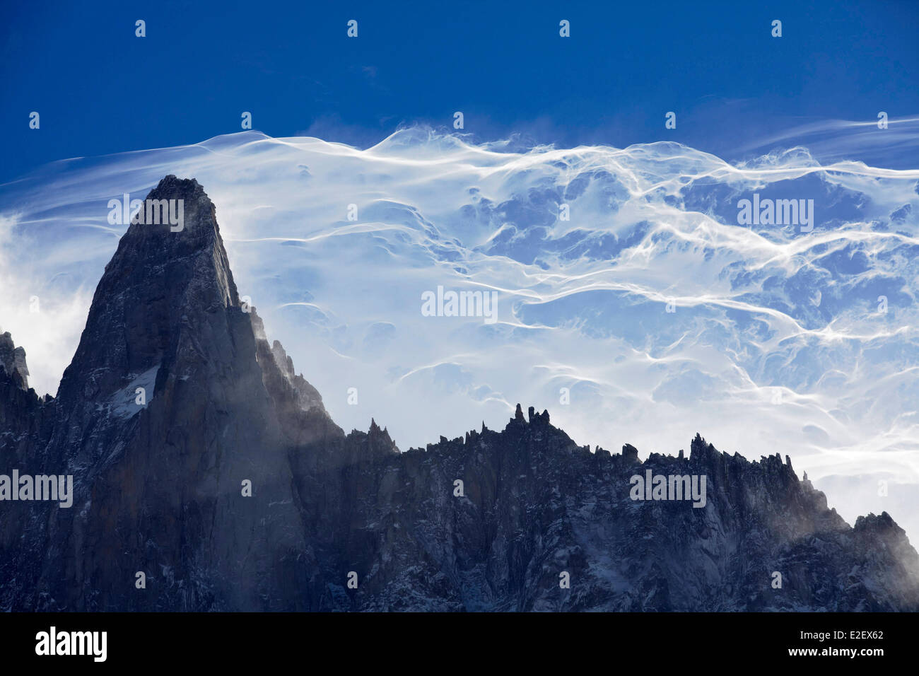 France, Haute Savoie, Chamonix Mont Blanc, Aiguille Verte (4122m ...