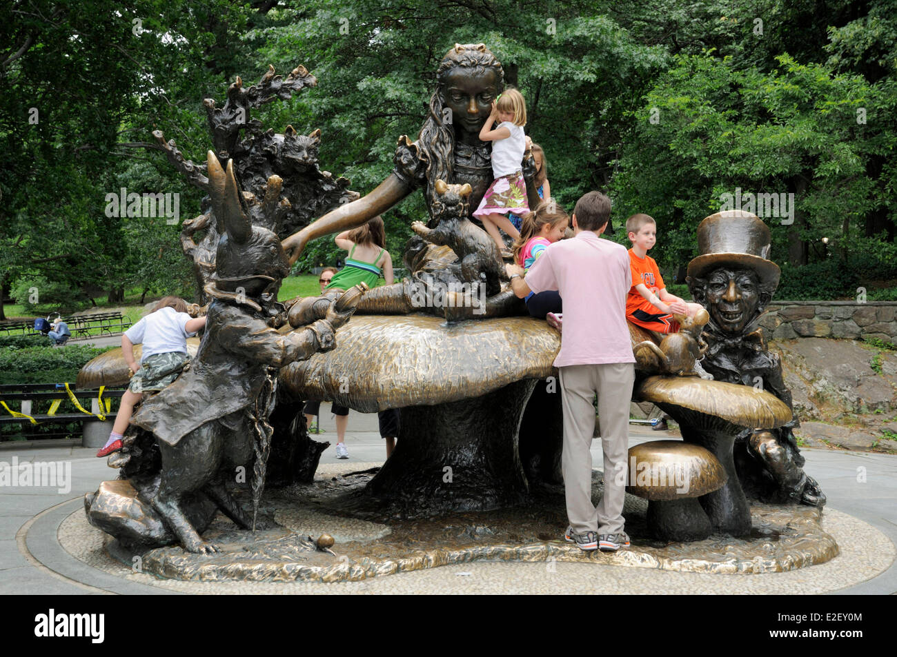 United States, New York, Central Park, statue of Alice in Wonderland by ...