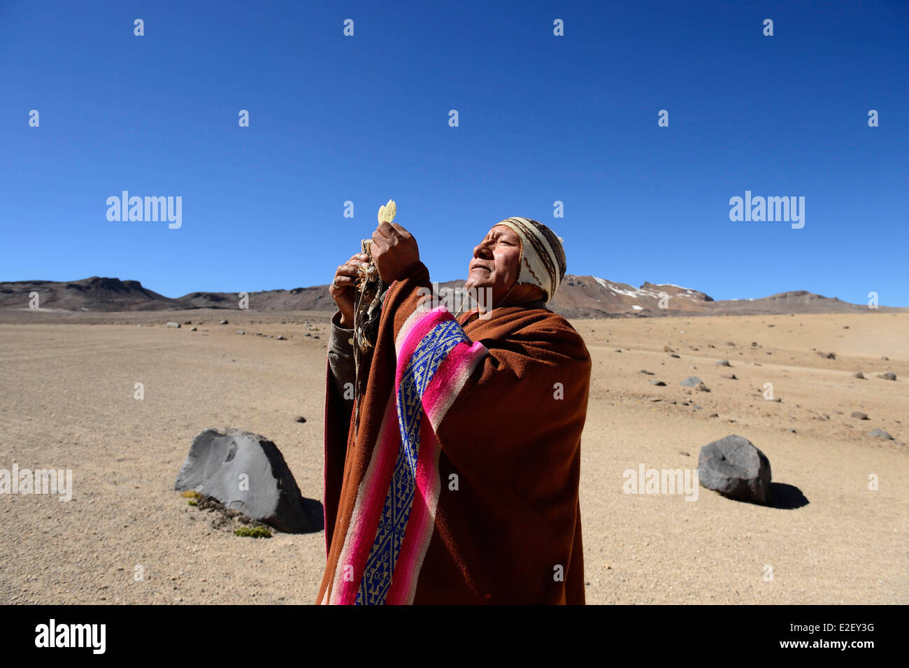 Peru Arequipa province Chivay Mismi volcano (5597 m) the source of the ...