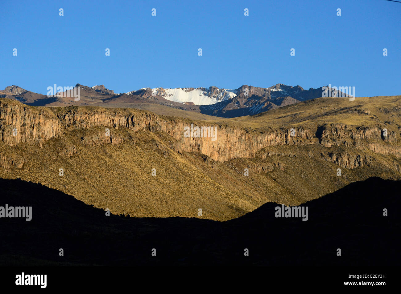 Peru Arequipa province Chivay Mismi volcano (5597 m) the Mismi was ...