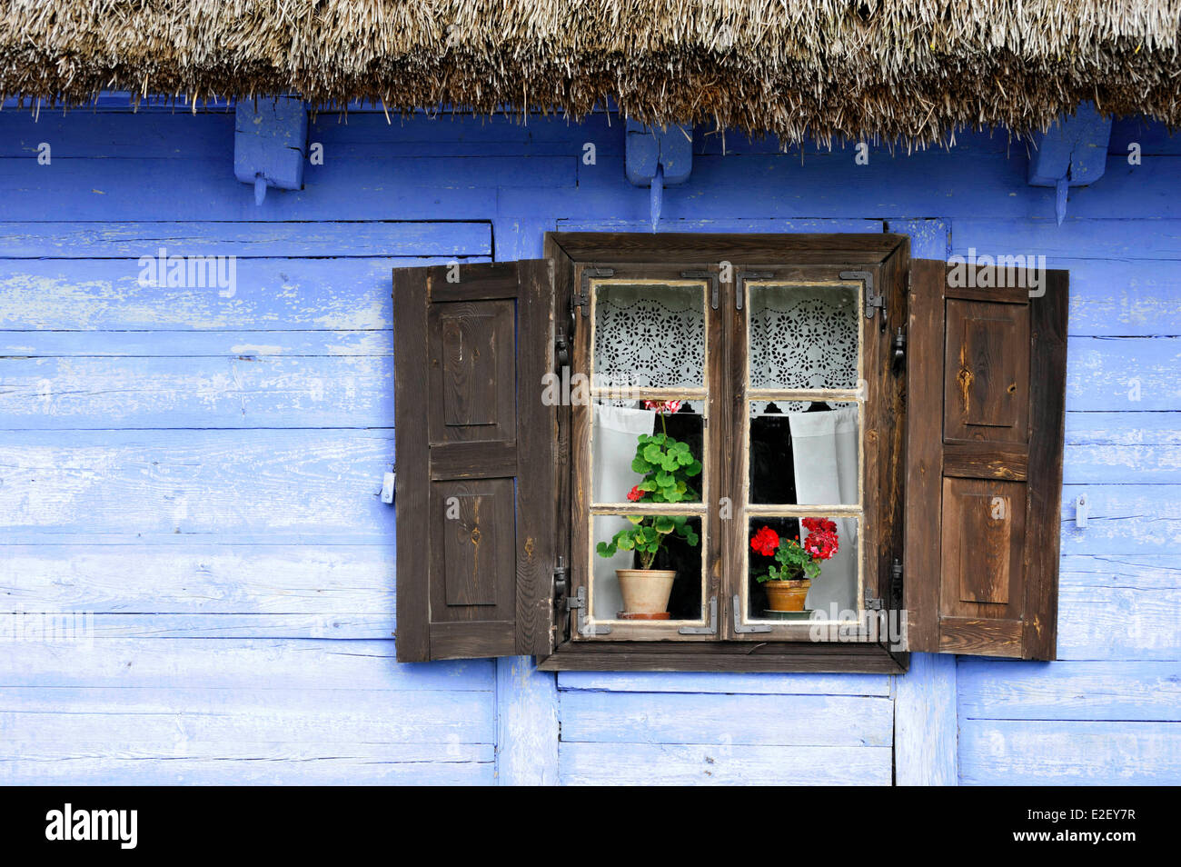 Poland Mazovia Sierpc Skansen Polish rural village reconstituted ...