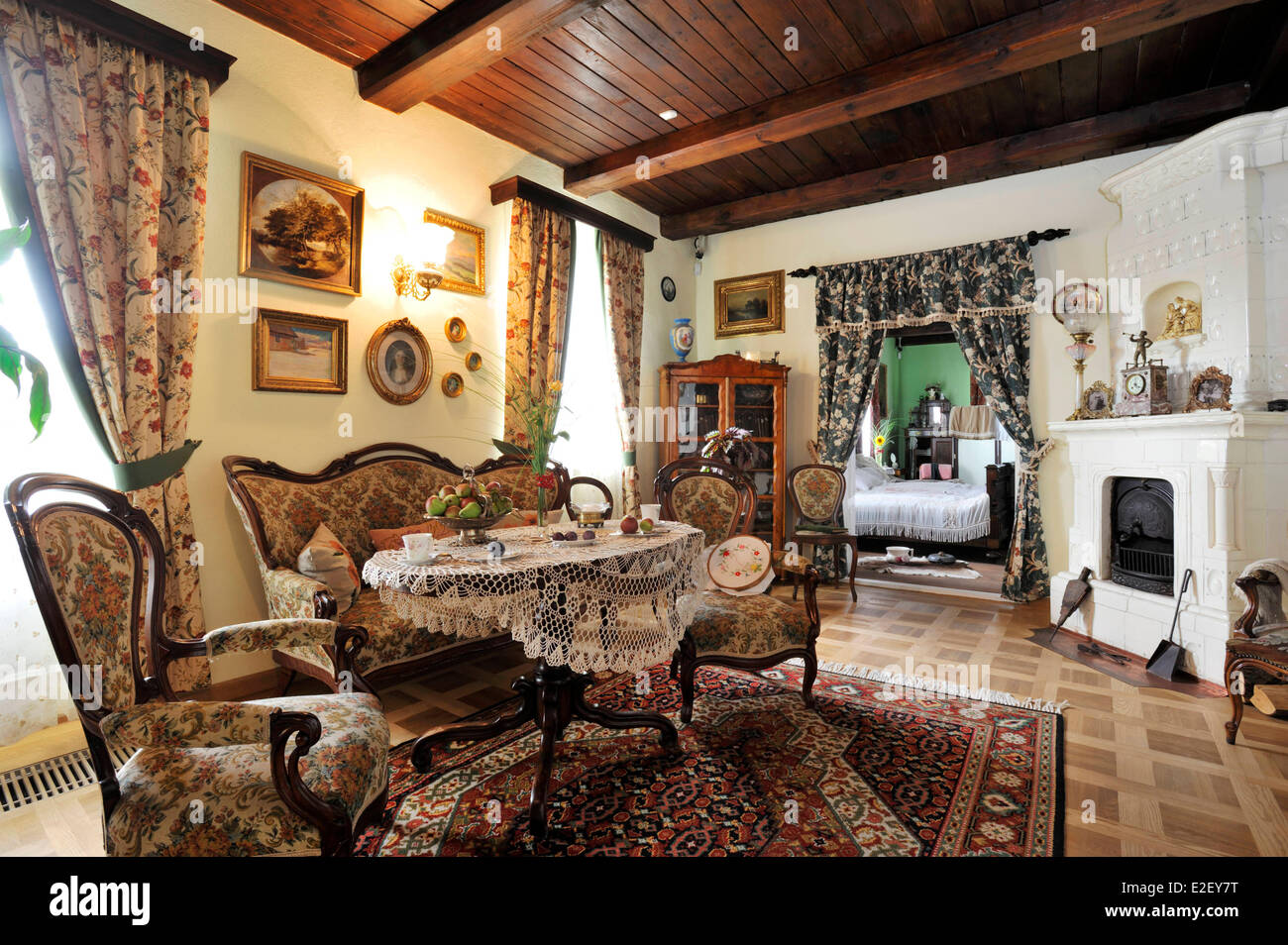 Poland, Mazovia, Sierpc, Skansen Polish rural village reconstituted ...