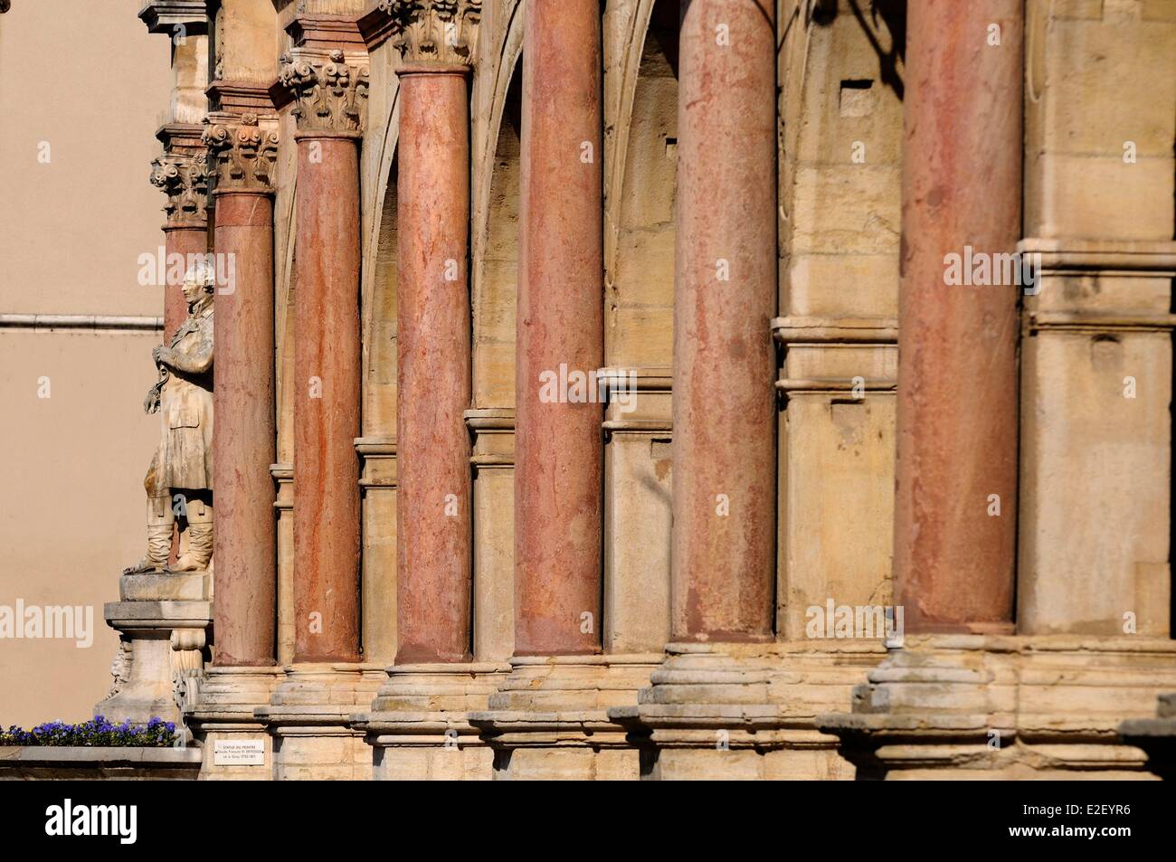 France Haute Saone Gray town hall of the 15th century pink marble ...