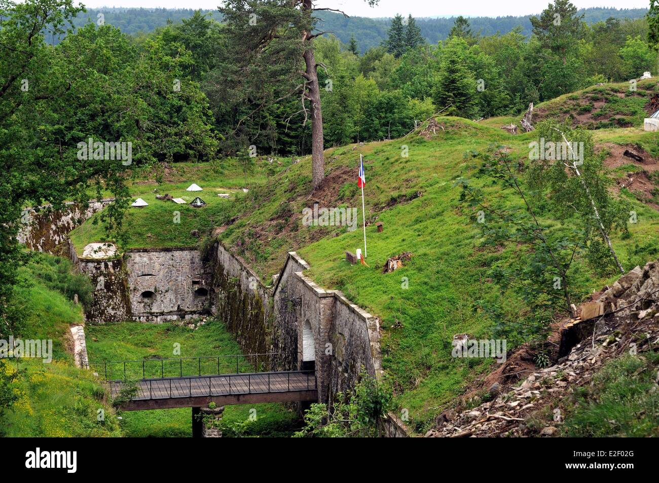France, Vosges, Remiremont, Parmont fort built between 1874 and 1876 ...