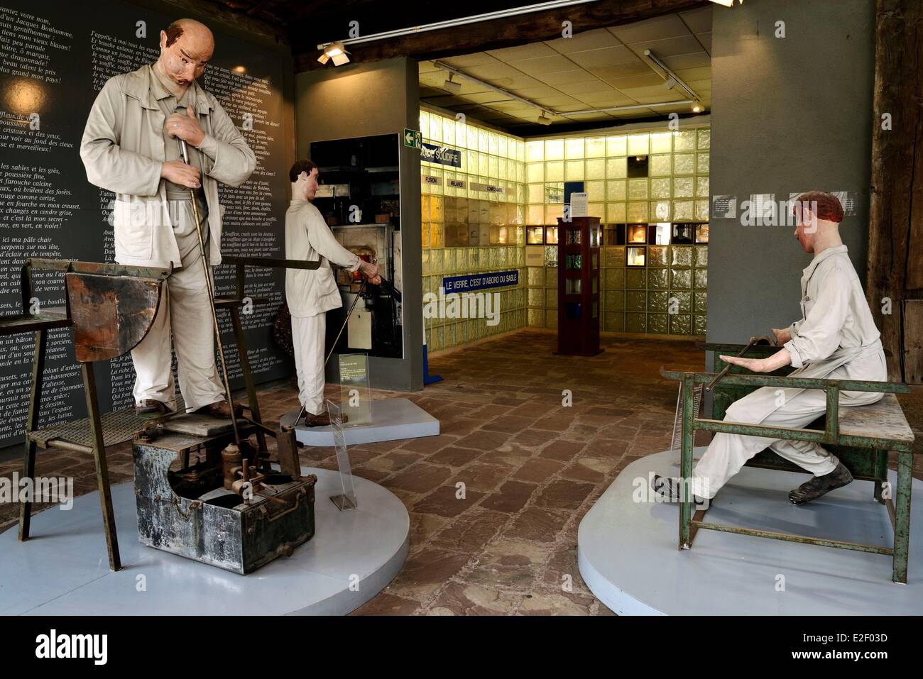 France, Haute Saone, Passavant la Rochere, Verrerie cristallerie of La ...