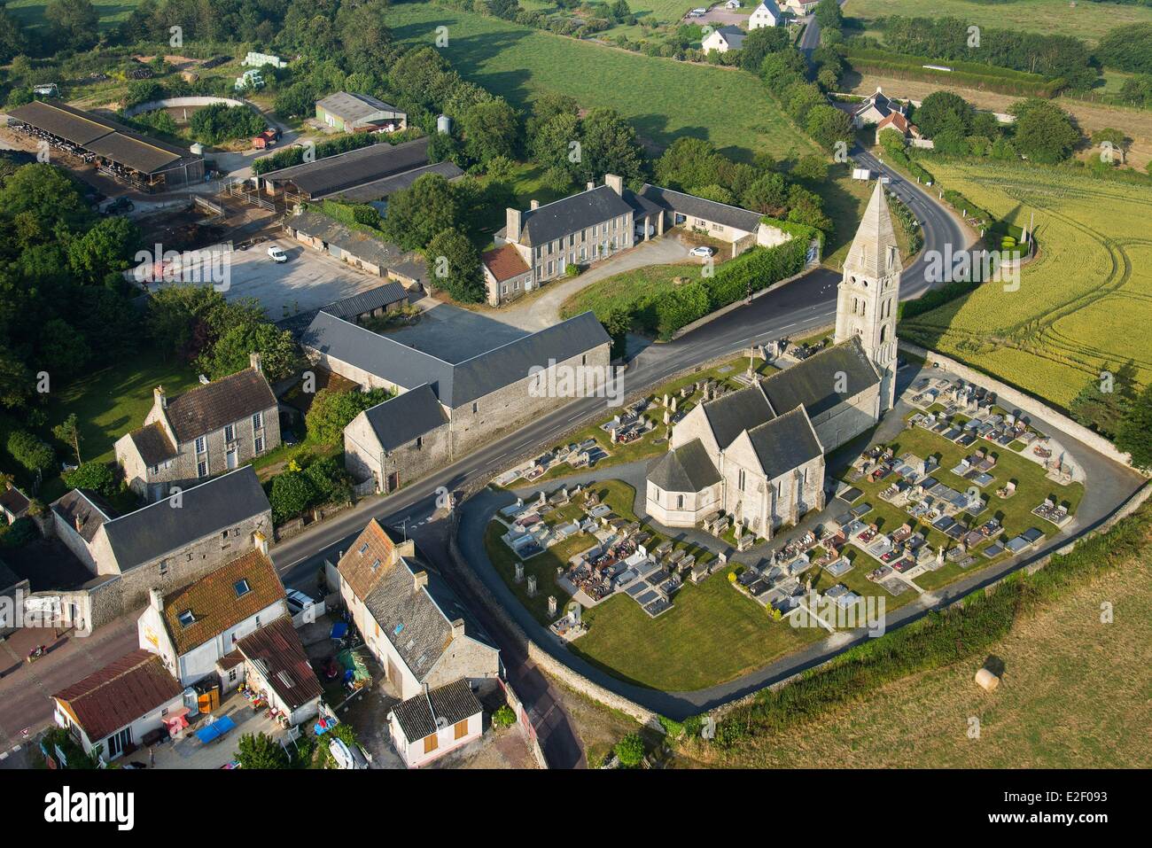 France, Calvados, Colleville sur Mer (aerial view Stock Photo - Alamy