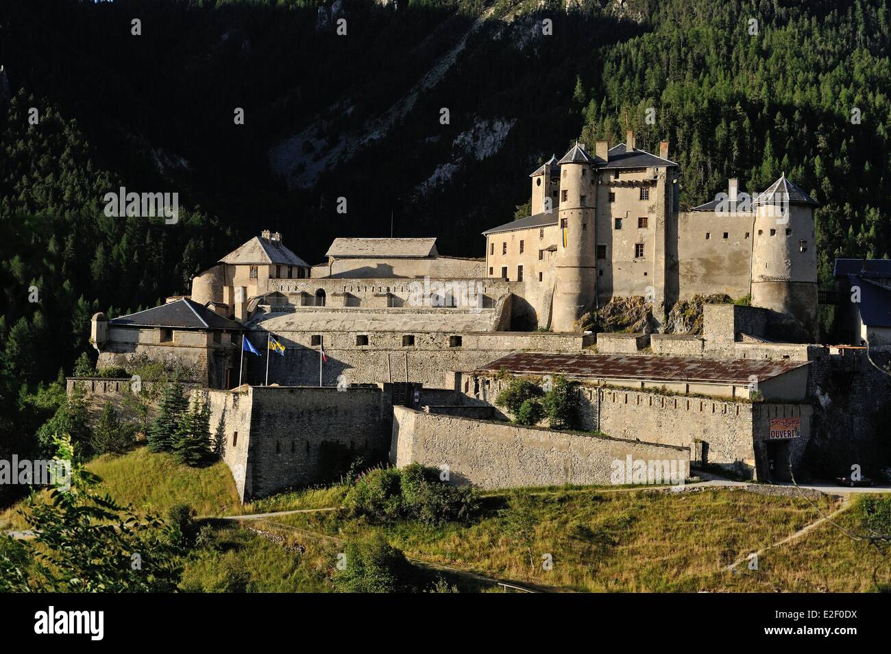 France, Hautes Alpes, Queyras Regional Natural Park, village of Chateau ...