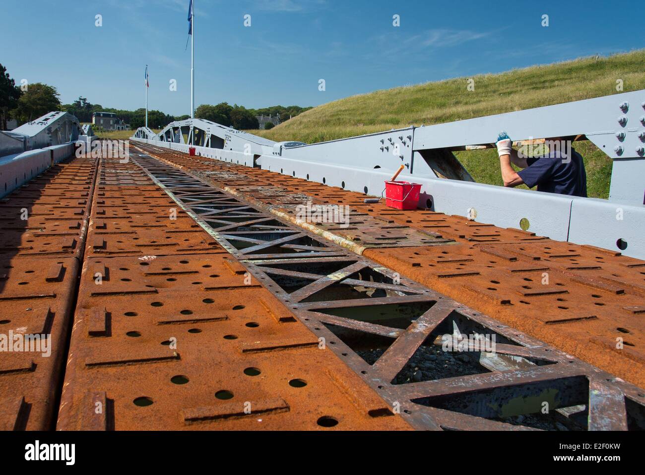 France Calvados Vierville sur Mer floating piers Whale of the ...