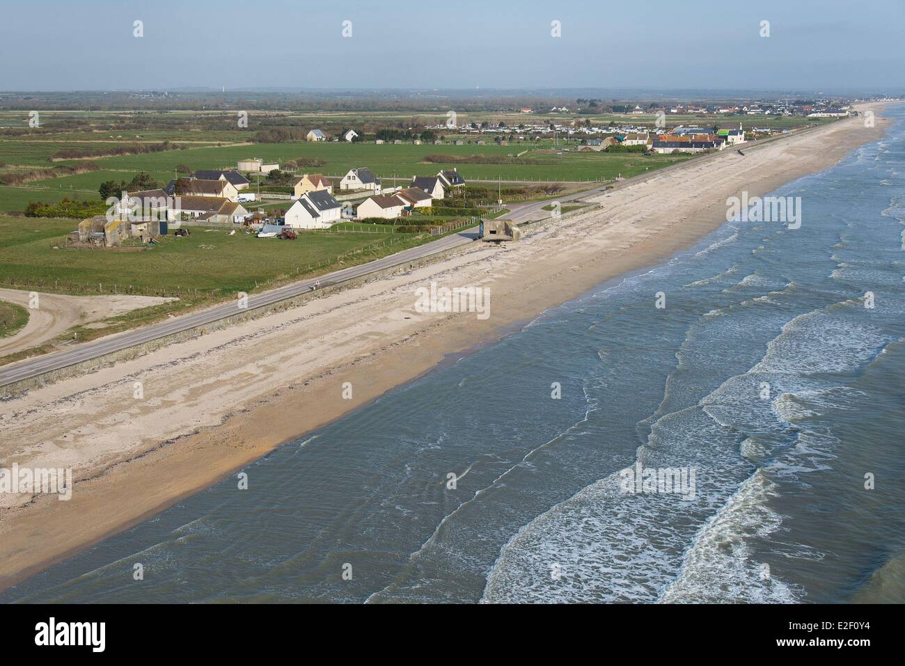 Utah And Omaha Beach Aerial View