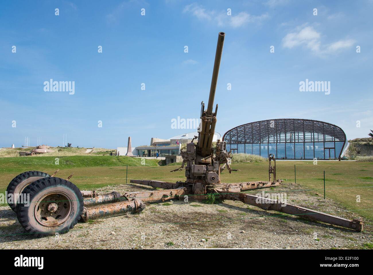 France, Manche, Sainte Marie du Mont, Utah Beach museum, american anti ...