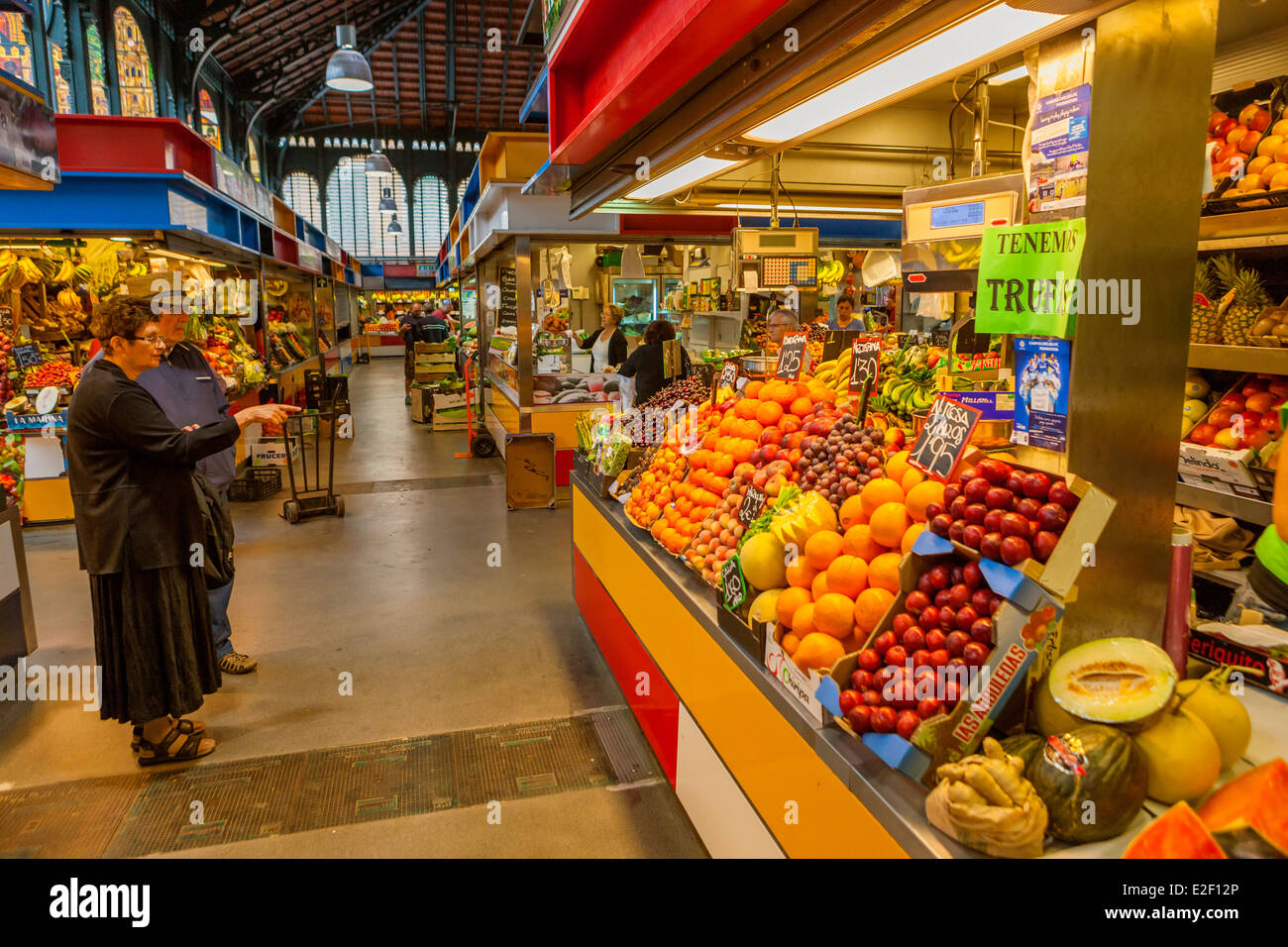Mercado Central de Atarazanas, market hall in Málaga, Costa del Sol ...