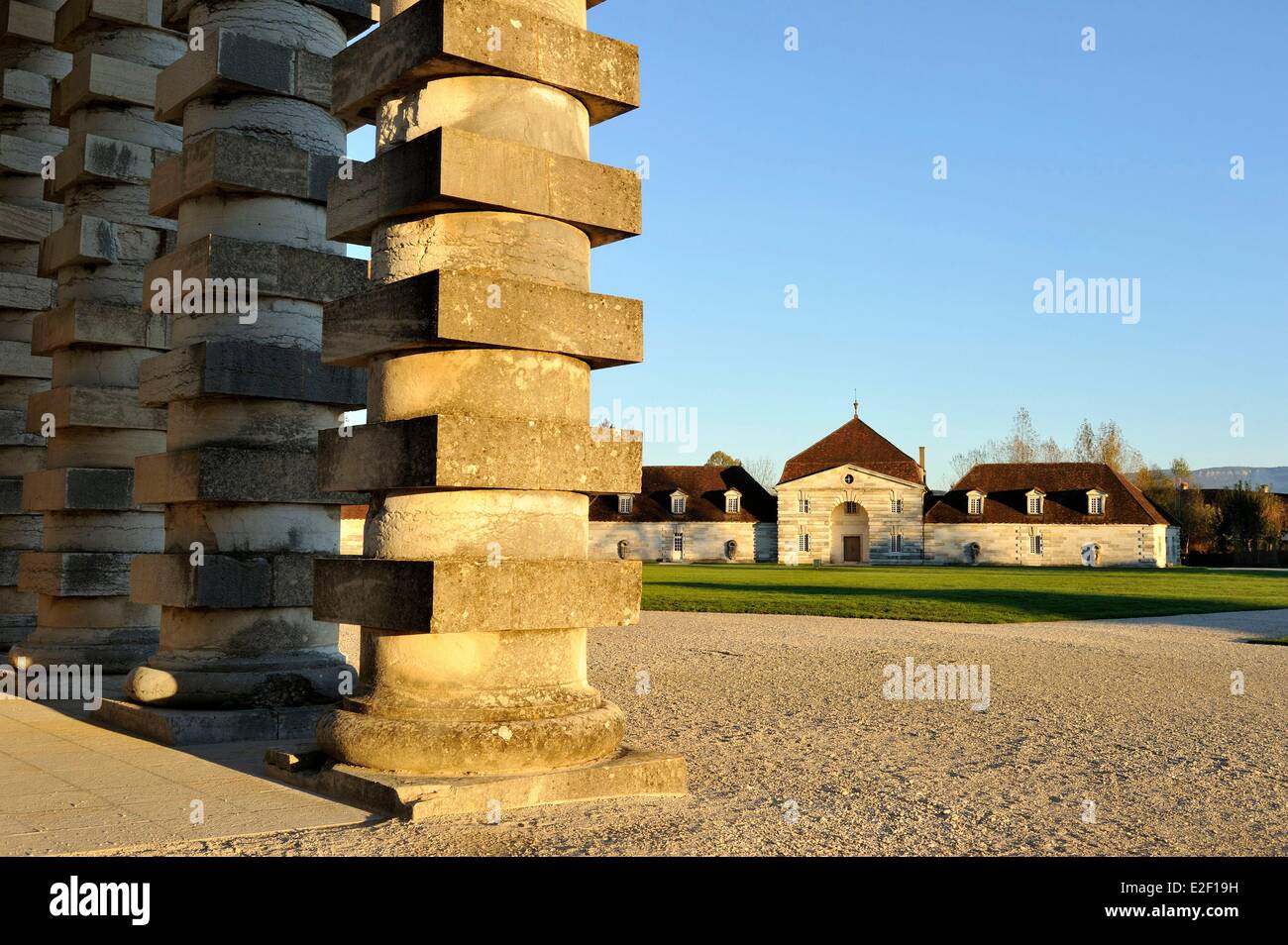 Royal saltworks of arc et built by claude nicolas ledoux hi-res stock ...