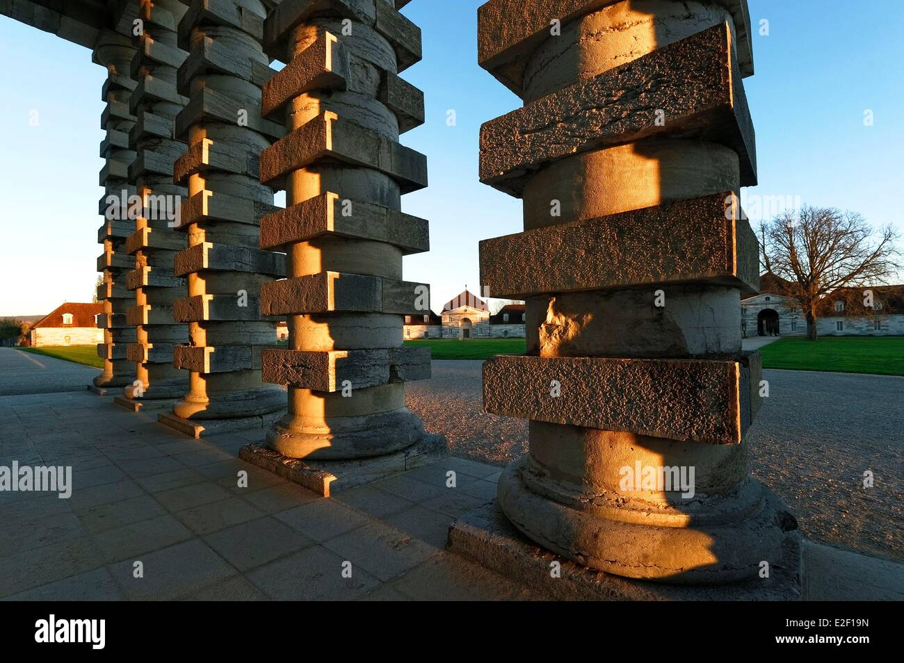 Royal saltworks of arc et built by claude nicolas ledoux hi-res stock ...