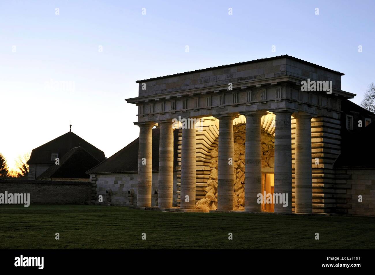 Royal saltworks of arc et built by claude nicolas ledoux hi-res stock ...