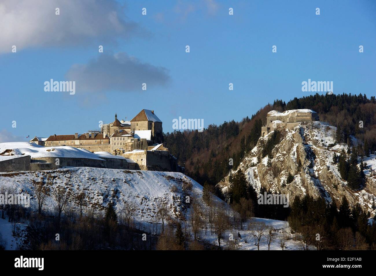 France, Doubs, La Cluse et Mijoux, Fort de Joux, dated 11th century ...