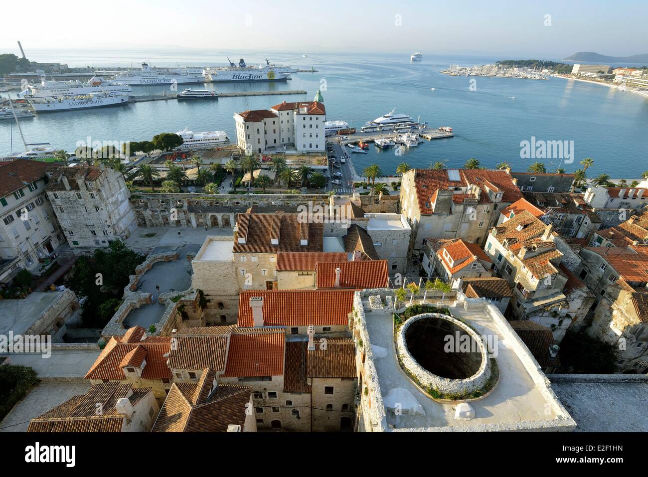 Croatia, Dalmatian coast, Split, old Roman city listed as World ...