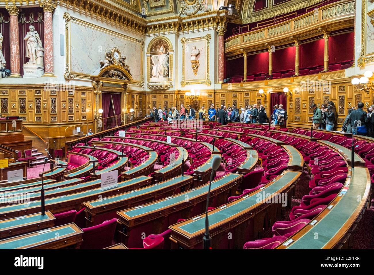 France, Paris, Heritage Days 2013, the Senate, the Chamber Stock Photo ...