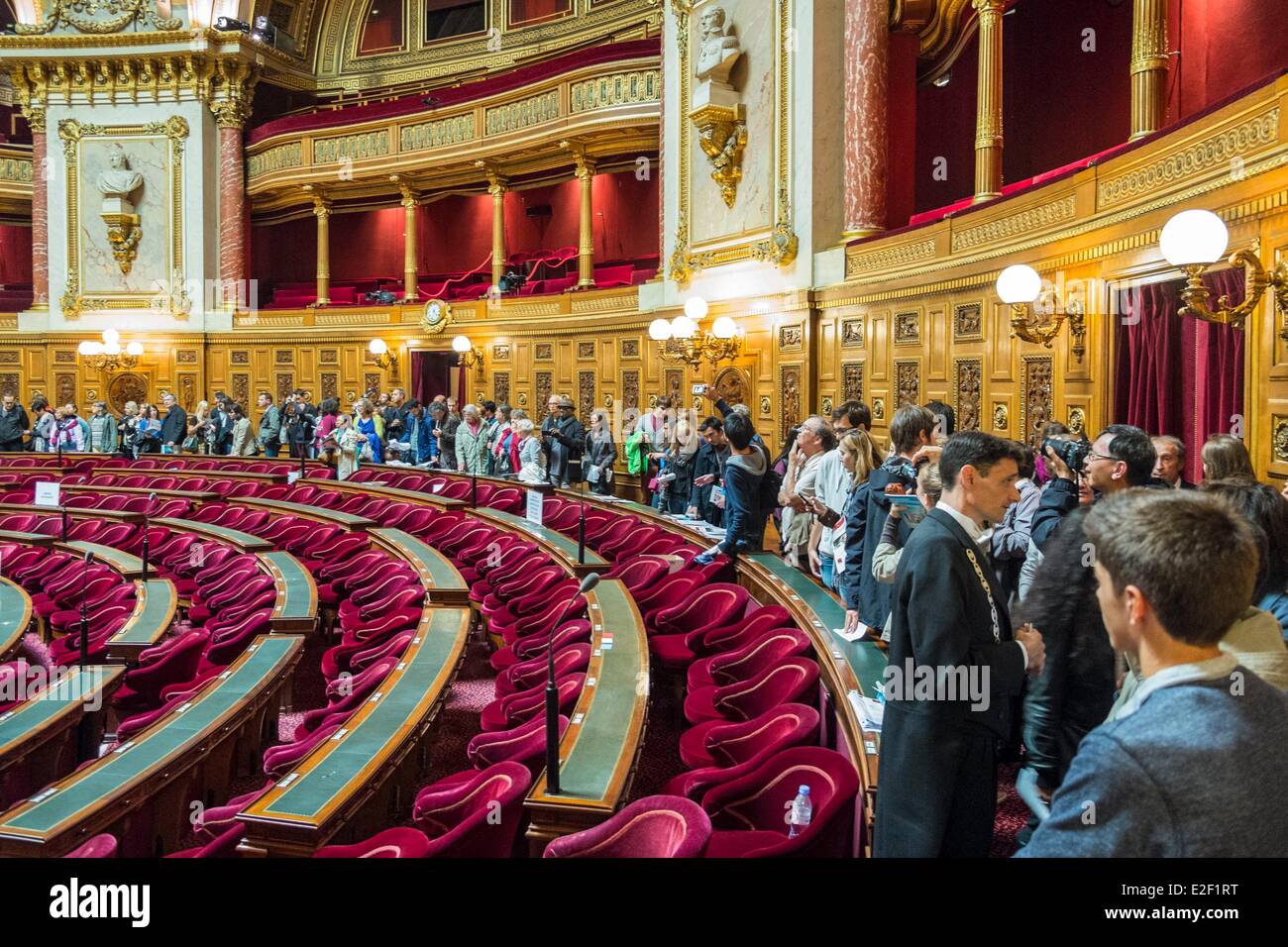 France, Paris, Heritage Days 2013, the Senate, the Chamber Stock Photo ...