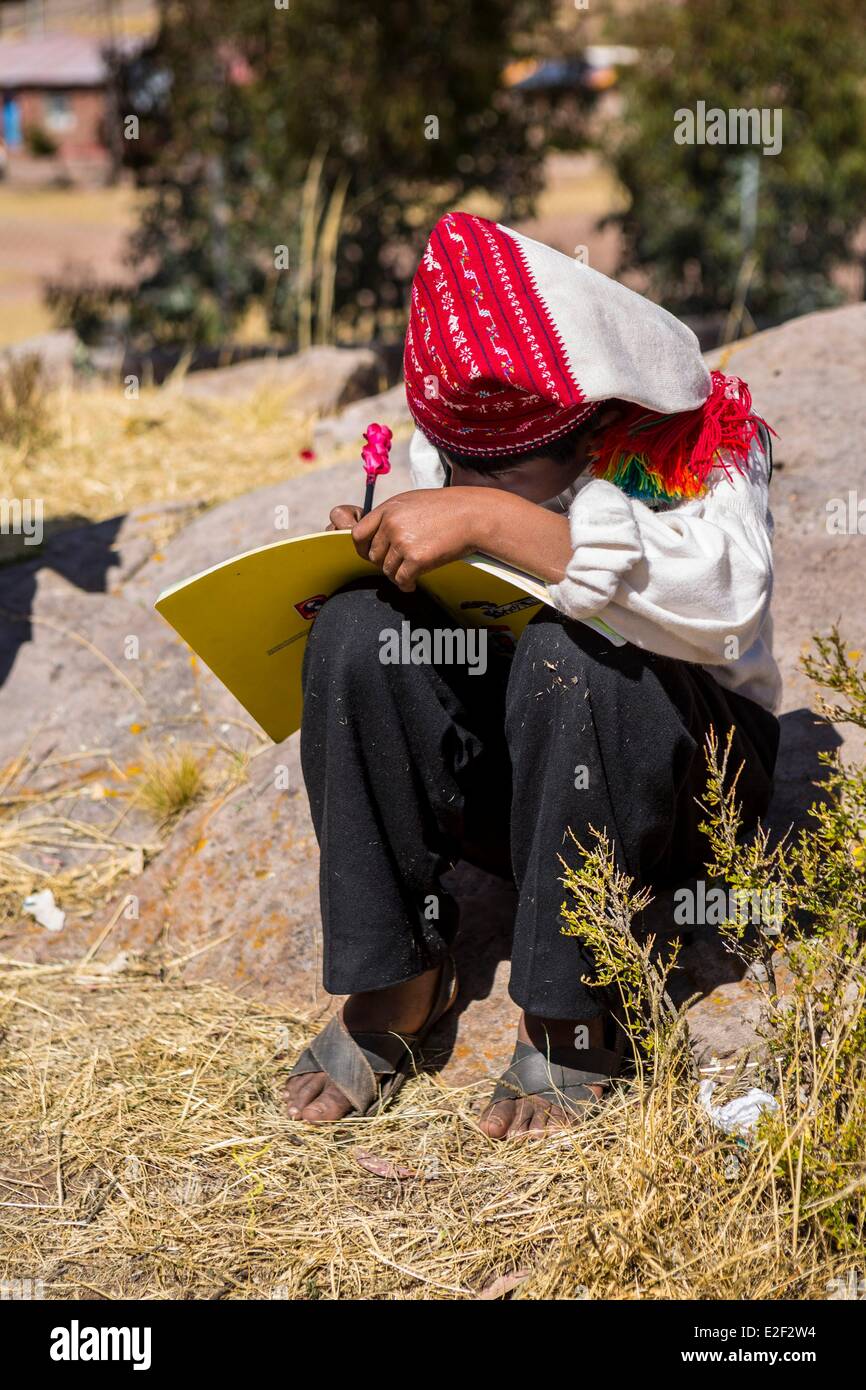 Titicaca lake school hi-res stock photography and images - Alamy