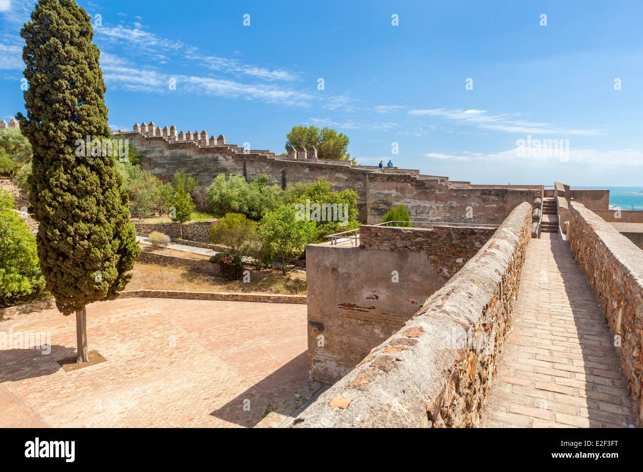 Castillo de Gibralfaro, Castle on Monte de Gibralfaro, Málaga, Costa ...